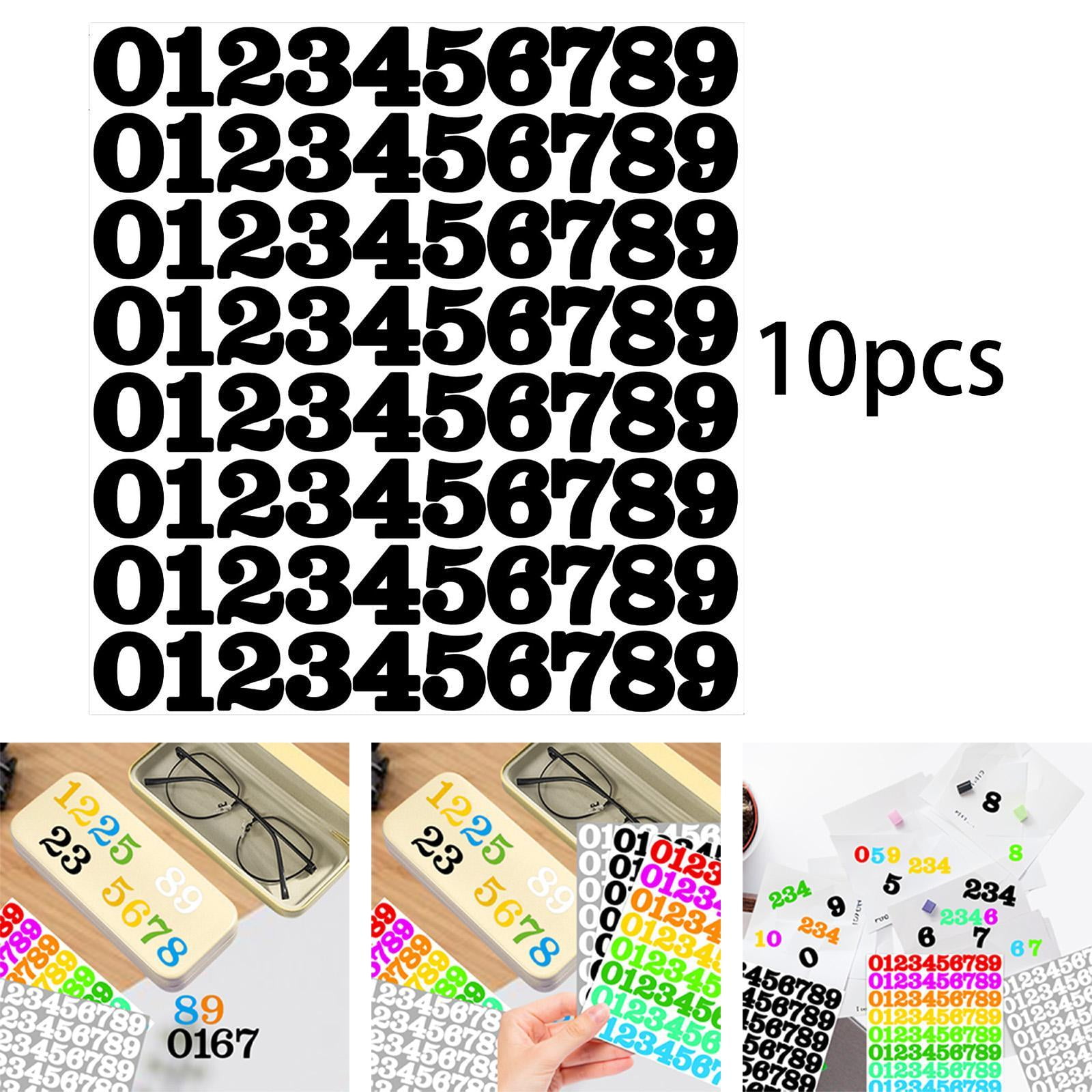 balikha 10 Sheets Consecutive Number Stickers for Office Classroom ...