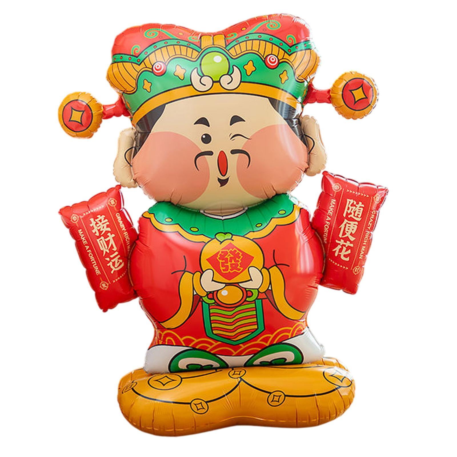 balikha 2025 Chinese New Year Balloons God of Wealth Standing Balloon ...