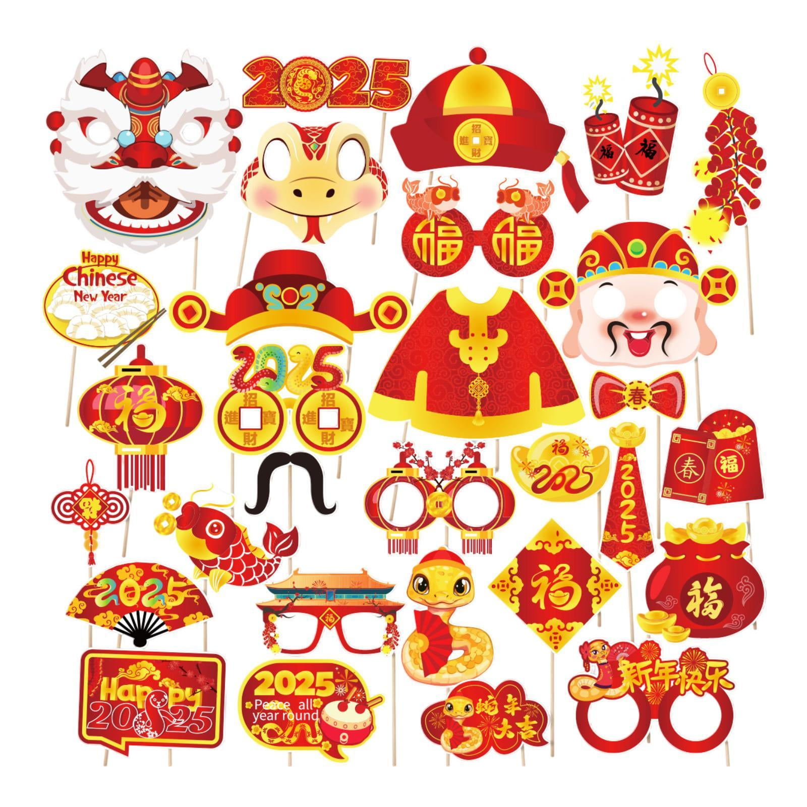 balikha 2025 New Year Props Game Accessories Spring Festival Supplies ...