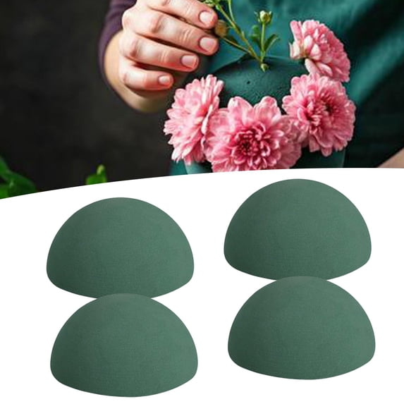 balikha 4 Pieces Floral Foam Rounds DIY Bouquet Blocks Water Retaining ...