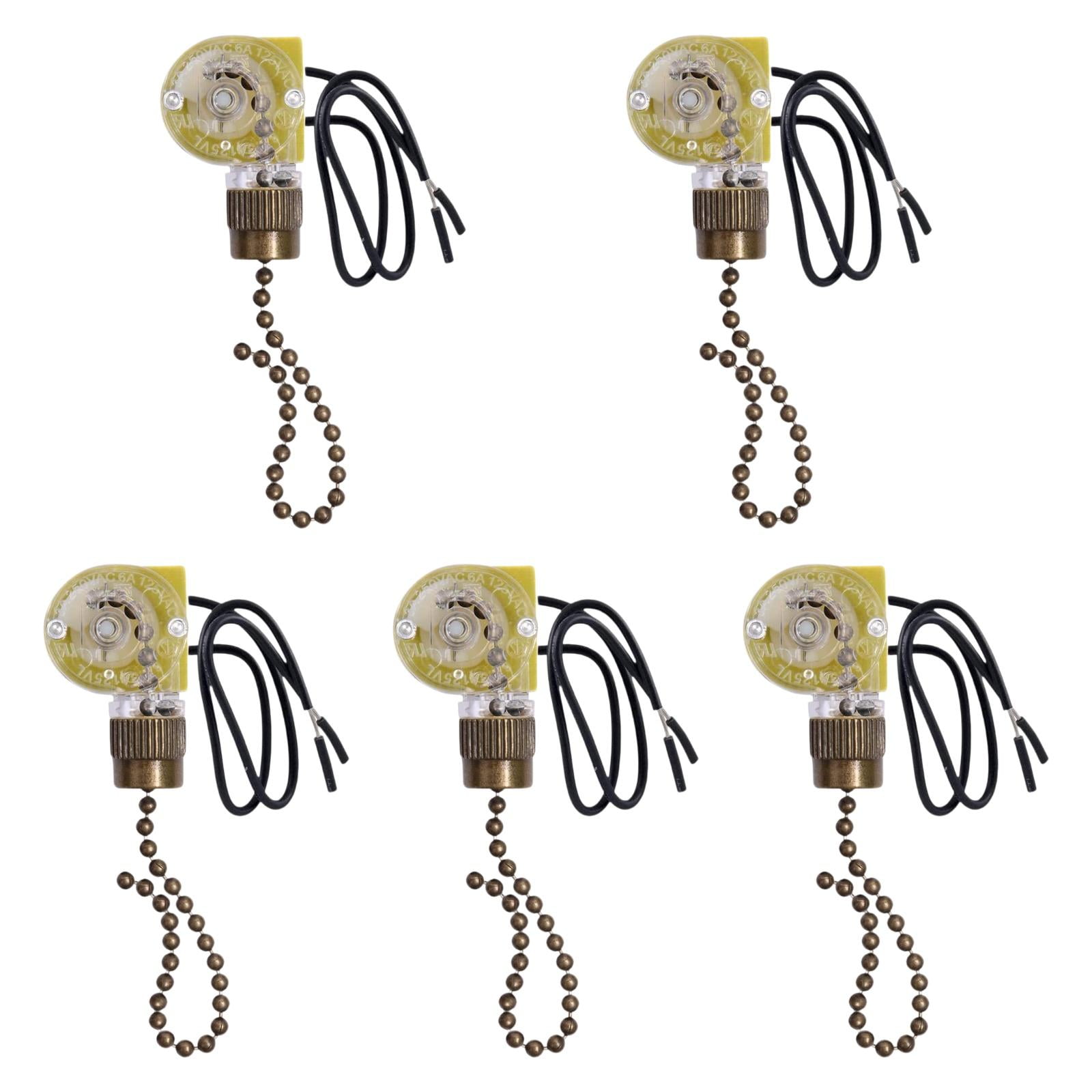 balikha 5 Pieces Fan Light Pull Switch Ceiling Fan Switch Ceiling Fans ...