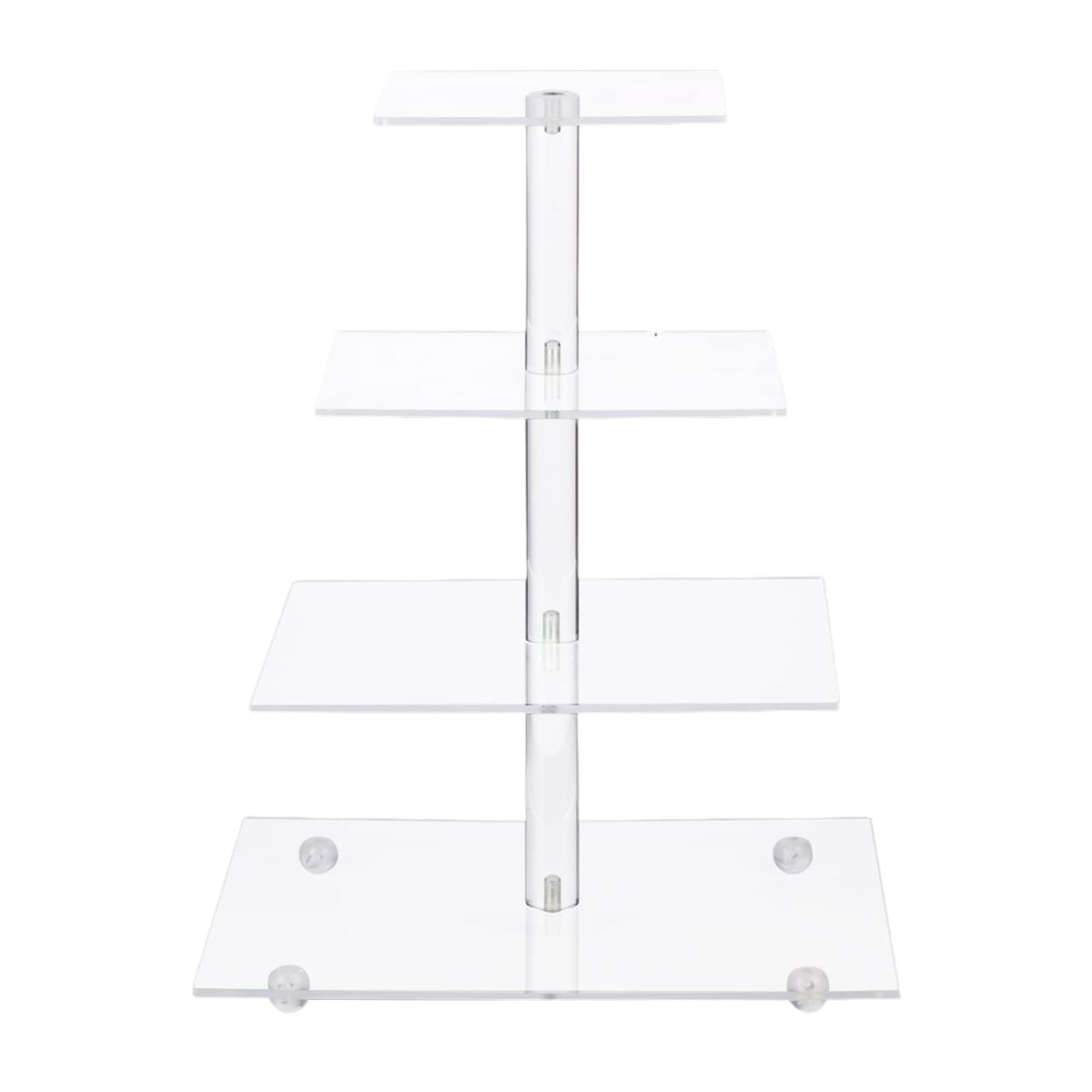 balikha Acrylic Cake Stand Desktop Ladder 4 Tier Multifunction Display ...