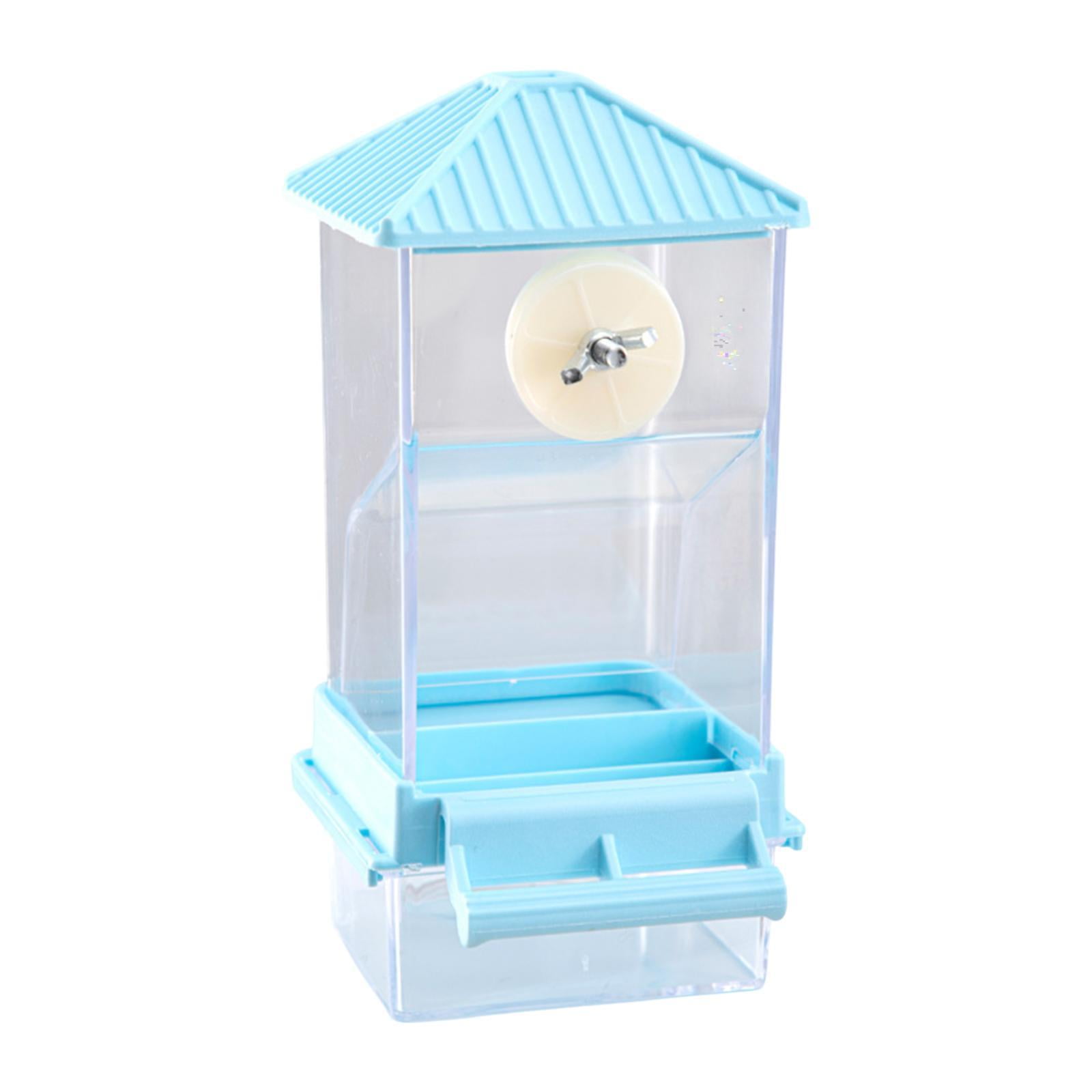 balikha Bird Cage Feeder Food Container Sturdy Parrot Foraging Feeder ...
