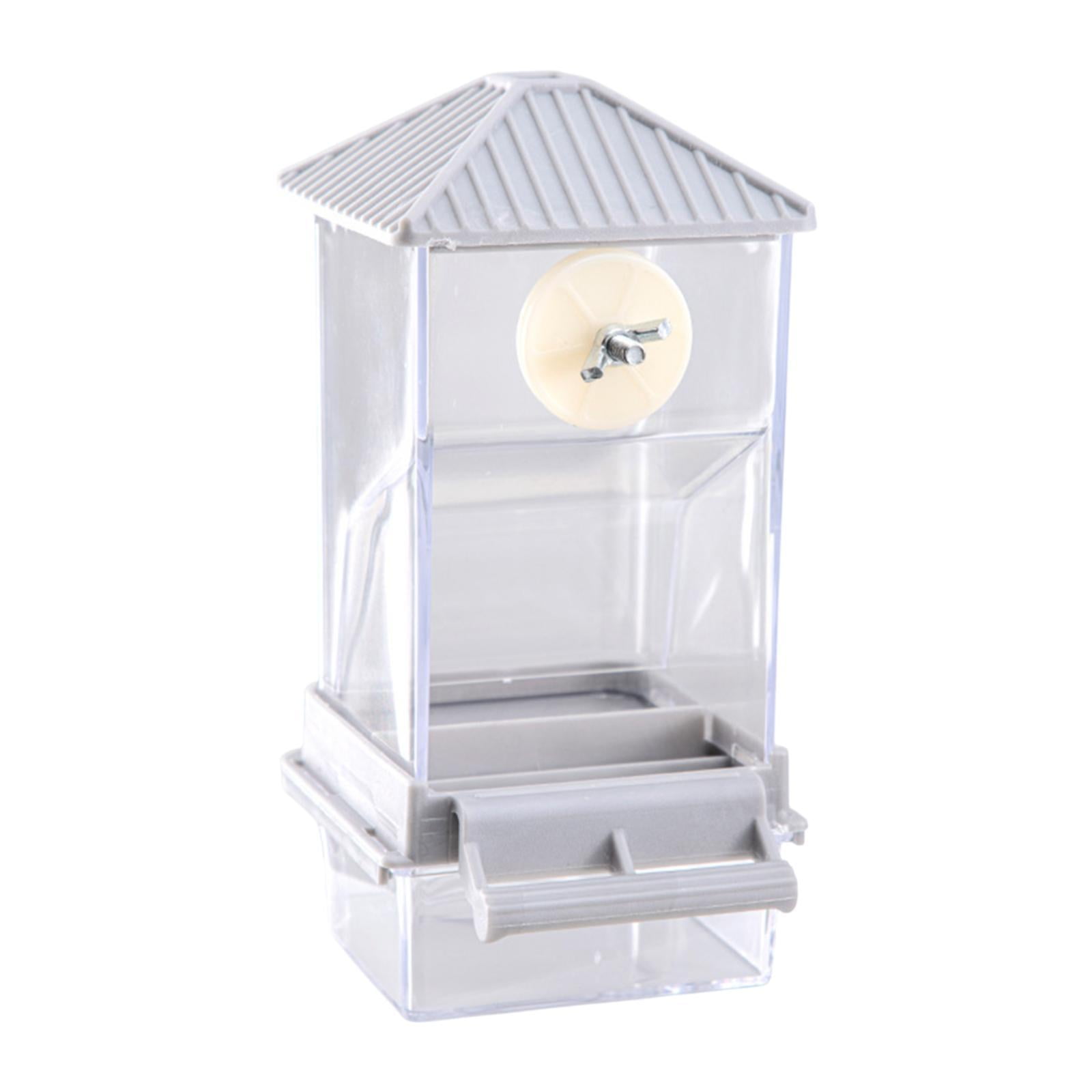 balikha Bird Cage Feeder Food Container Sturdy Parrot Foraging Feeder ...