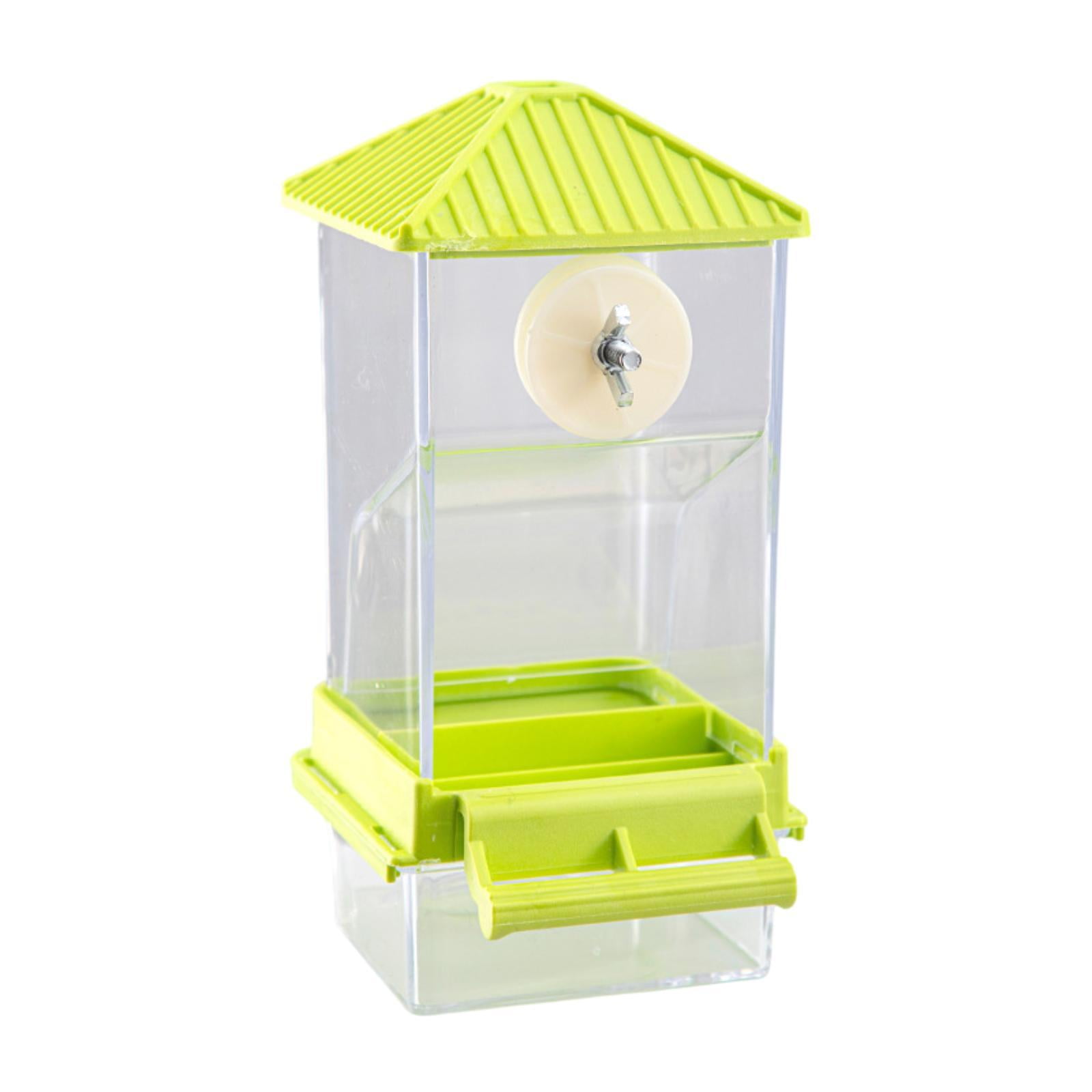 balikha Bird Cage Feeder Food Container Sturdy Parrot Foraging Feeder ...