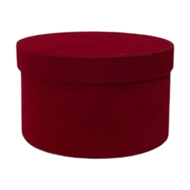 Walmart Large to Small Round Velvet Gift Boxes Set of 4, Red, Perfect ...