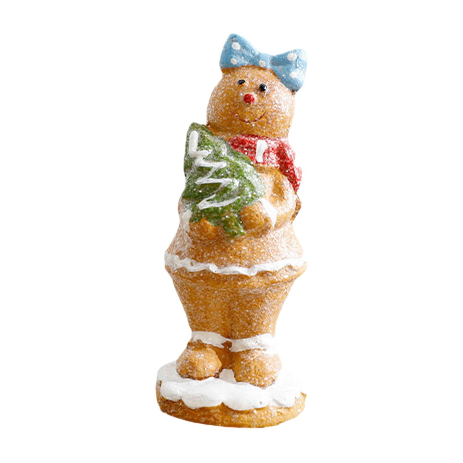 balikha Christmas Gingerbread Man Figure Ornament Xmas Tabletop ...