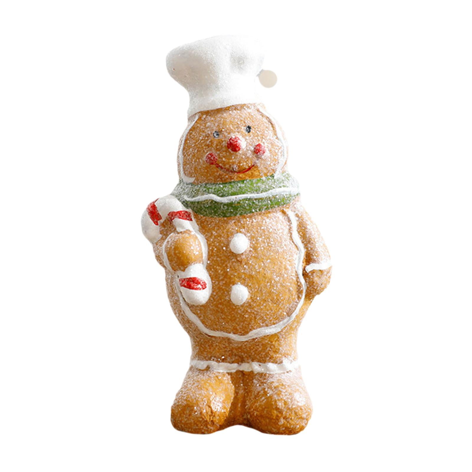balikha Christmas Gingerbread Man Figure Ornament Xmas Tabletop ...