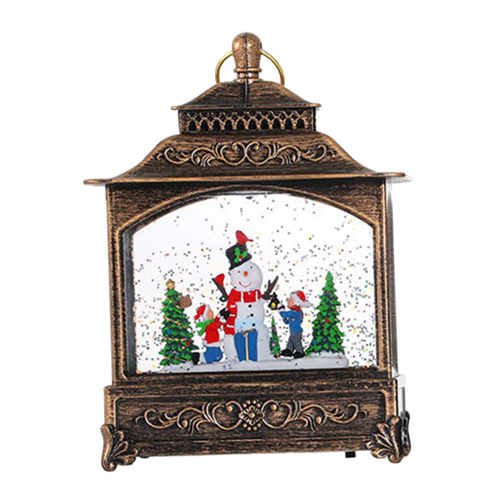 balikha Christmas LED Lantern Christmas Scenery Portable Yard Lantern ...