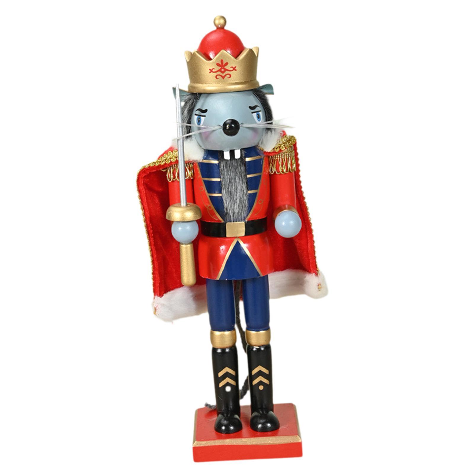 balikha Christmas Nut Mouse King Tabletop Ornament Photo Props Crafts ...