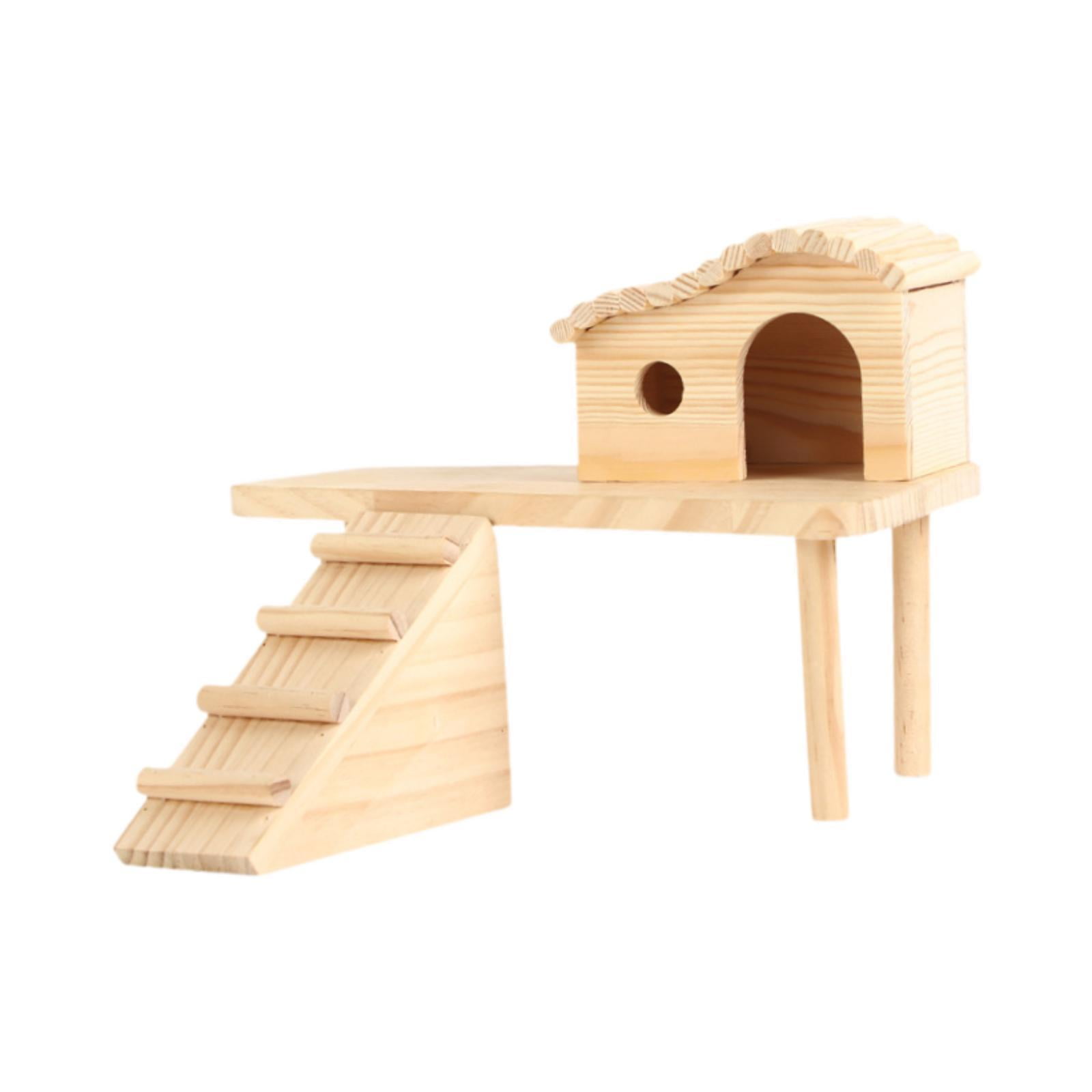 balikha Hamster Hamster House with Ladder Hut Sleeping House Hideout ...
