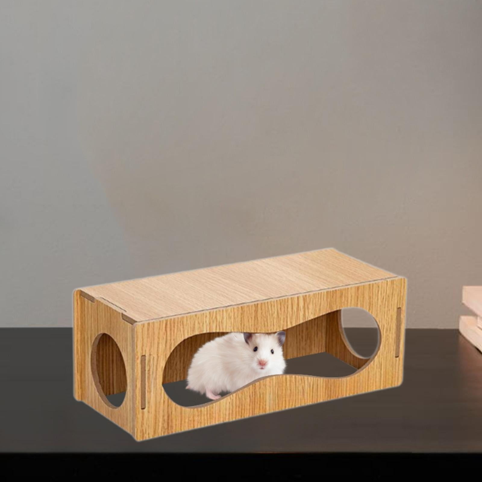 balikha Hamster Tunnel Wooden Tube Tunnel Guinea Pigs Funny Pet ...