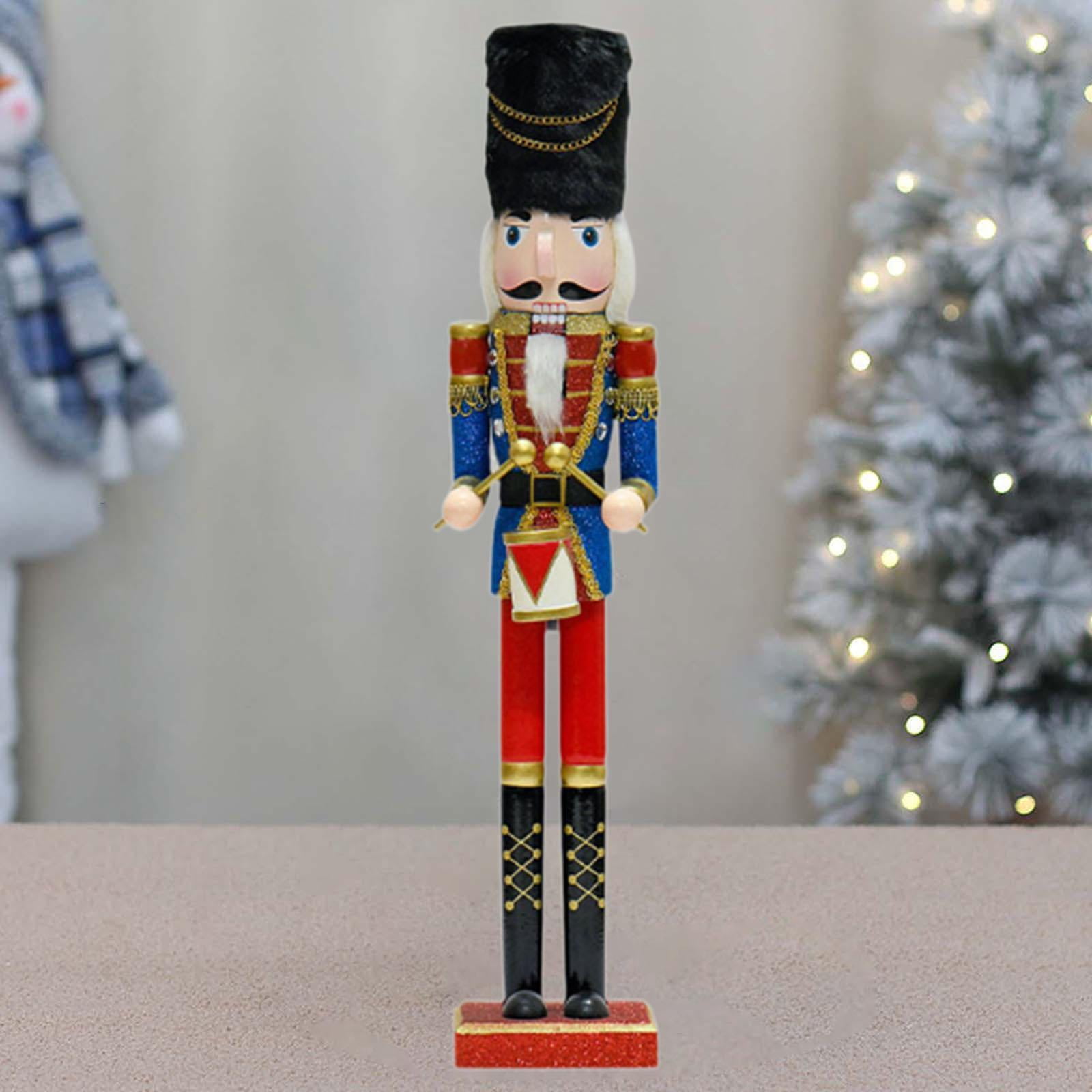 balikha Nutcracker Wooden Nutcracker Drum Ornament Christmas Nutcracker ...