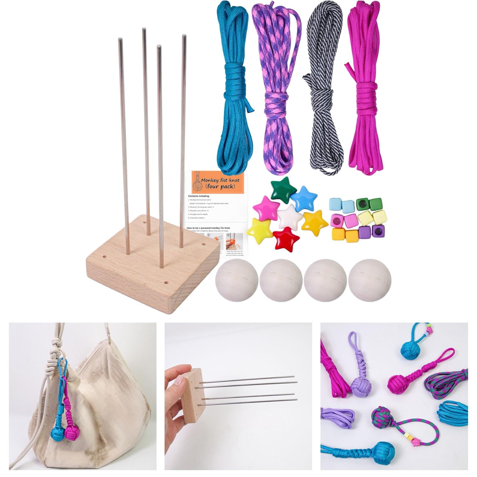 balikha Paracord Bracelet Making Kit Crochet Craft Set Hanging Ornament ...