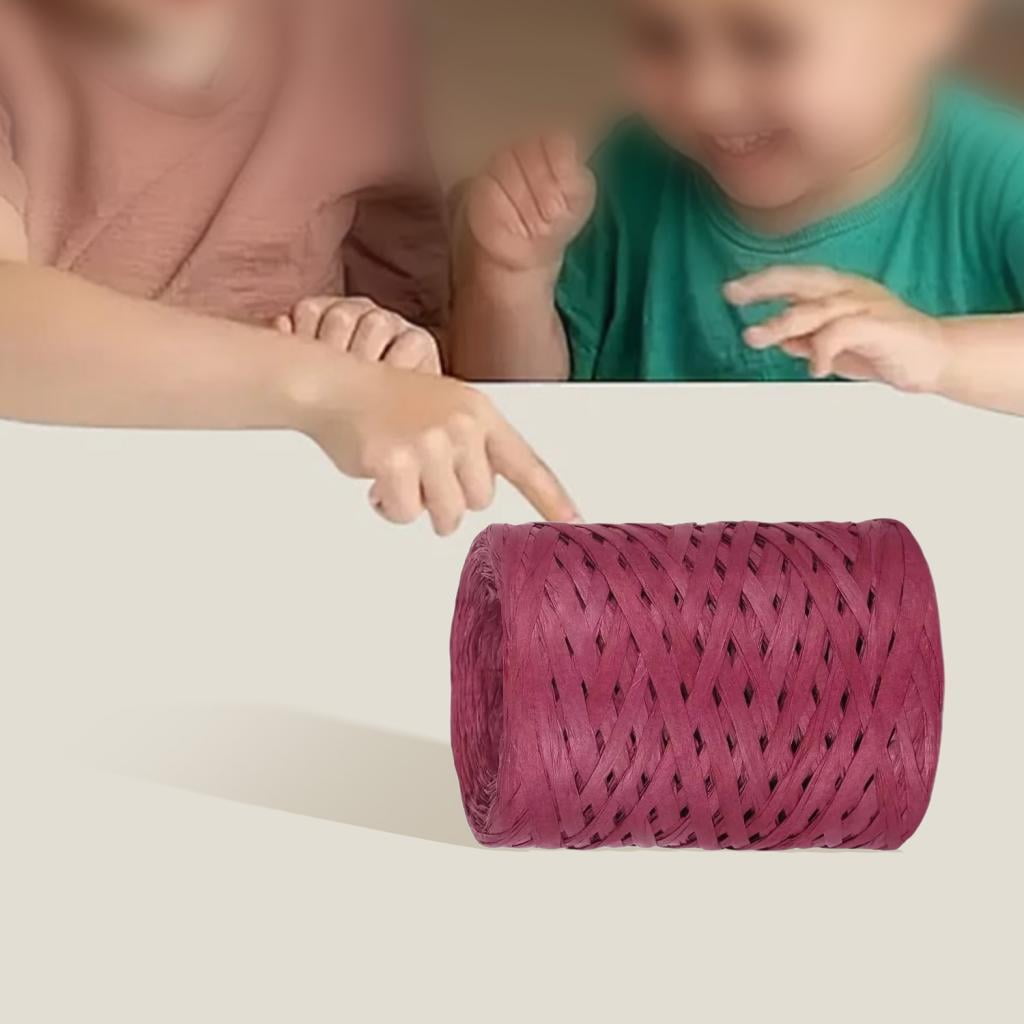 balikha Raffia Paper Ribbon 200M Colored Recyclable Raffia Twine Paper ...