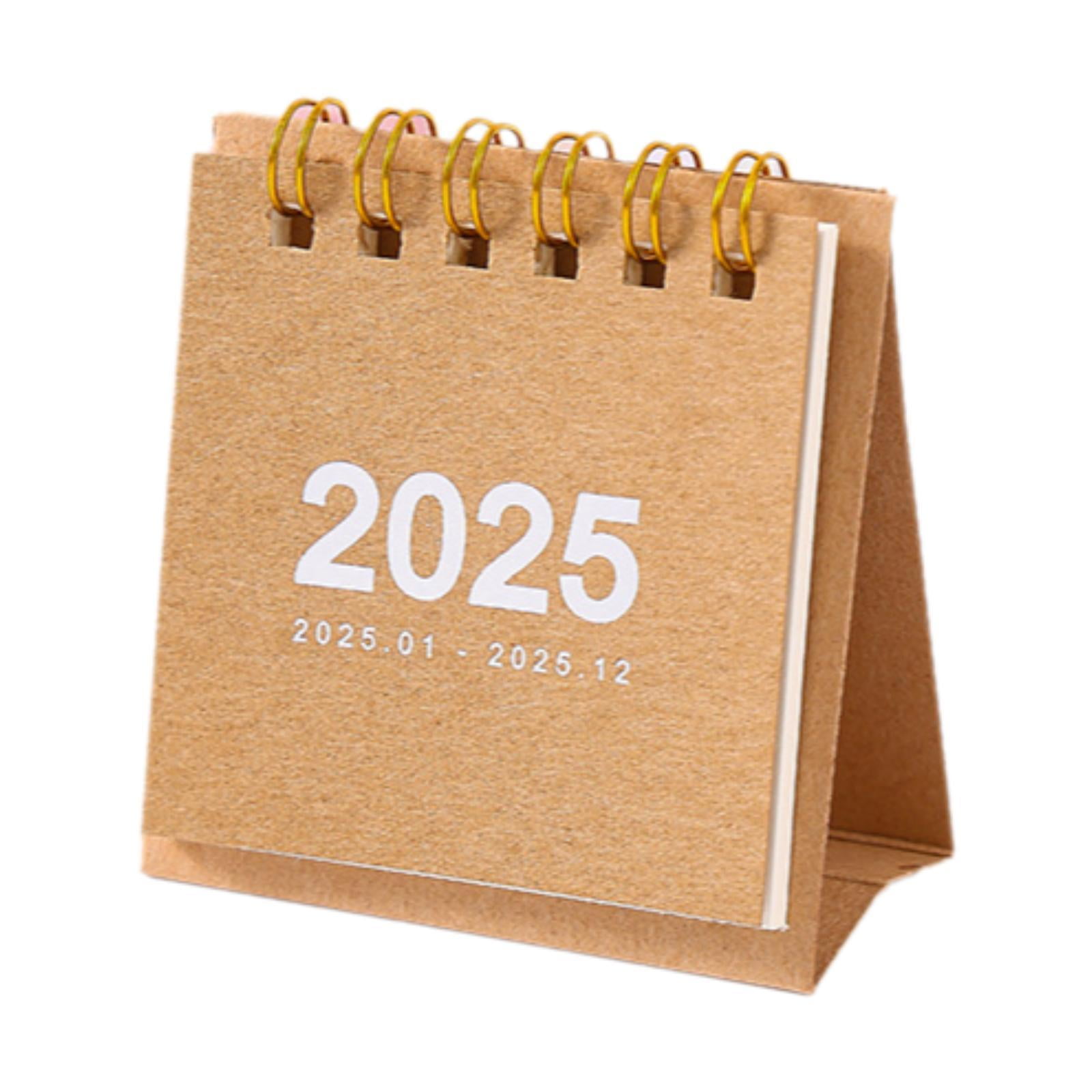 balikha Small Desktop Calendar Versatile Efficient 2025 Mini Calendar ...
