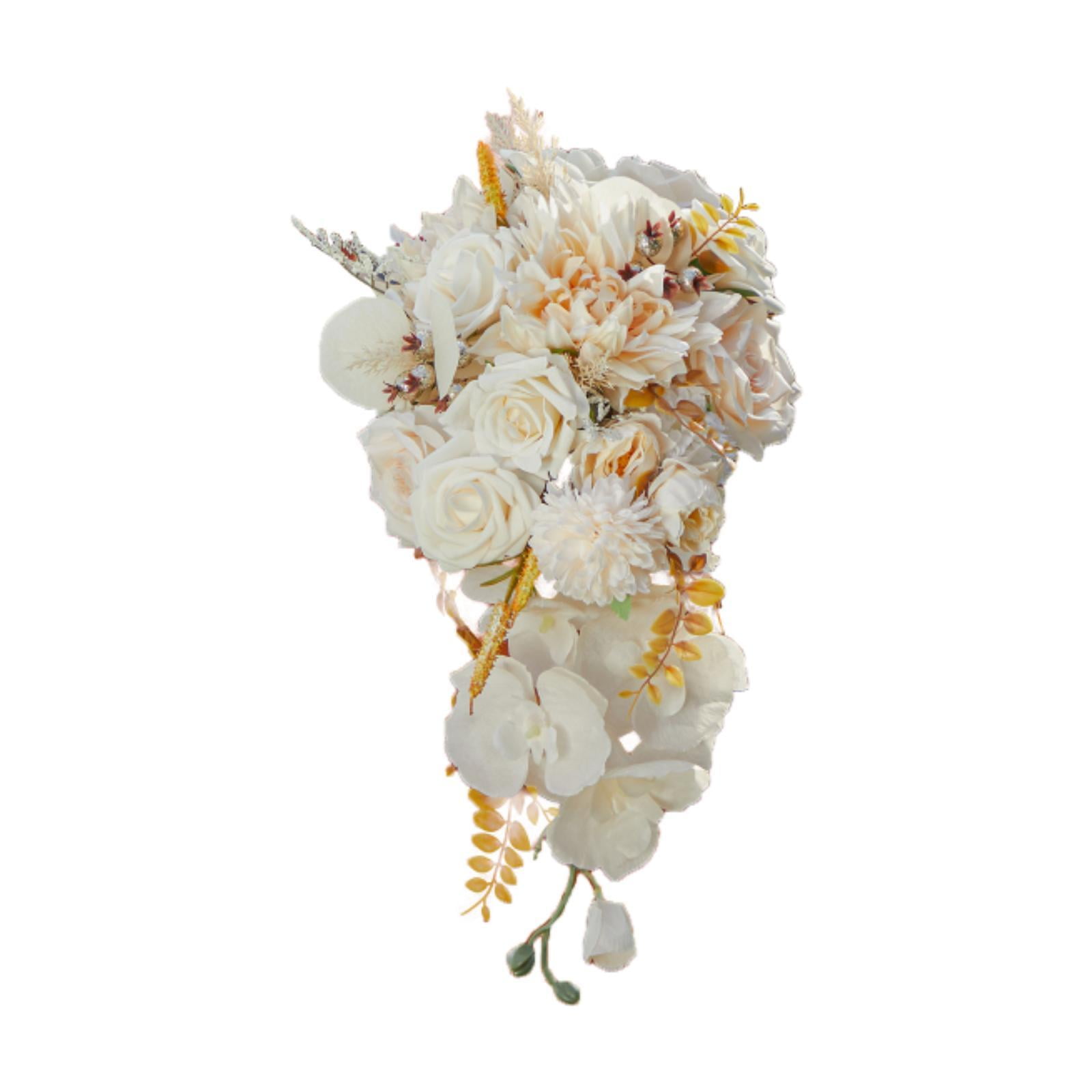 balikha Wedding Bouquet for Bride Artificial Flowers Elegant ...