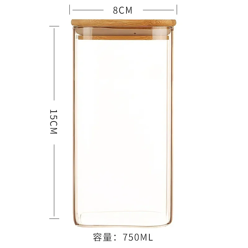 bamboo Cover And Lids Kitchen with Jars Wholesale Jar for Mason Glass ...