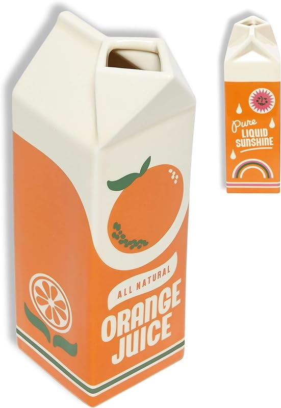 ban.do Vintage Inspired Orange Juice Vase, The Original Rise and Shine ...