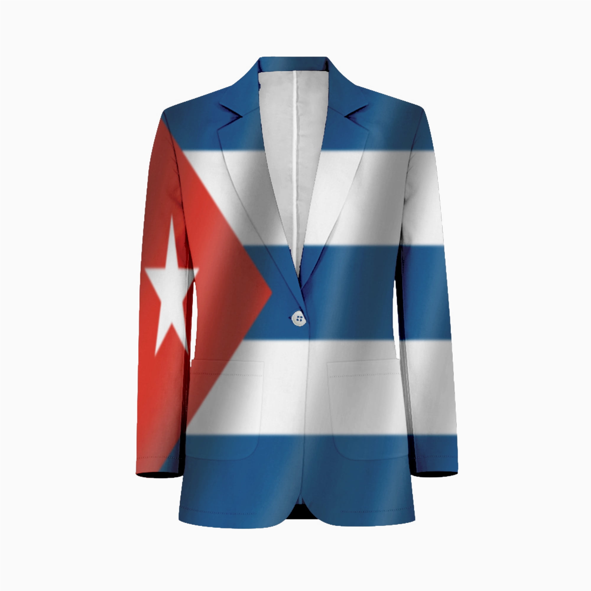 bandera Cubana Men Blazers Slim Clothing Summer Jacket Man Oversize ...