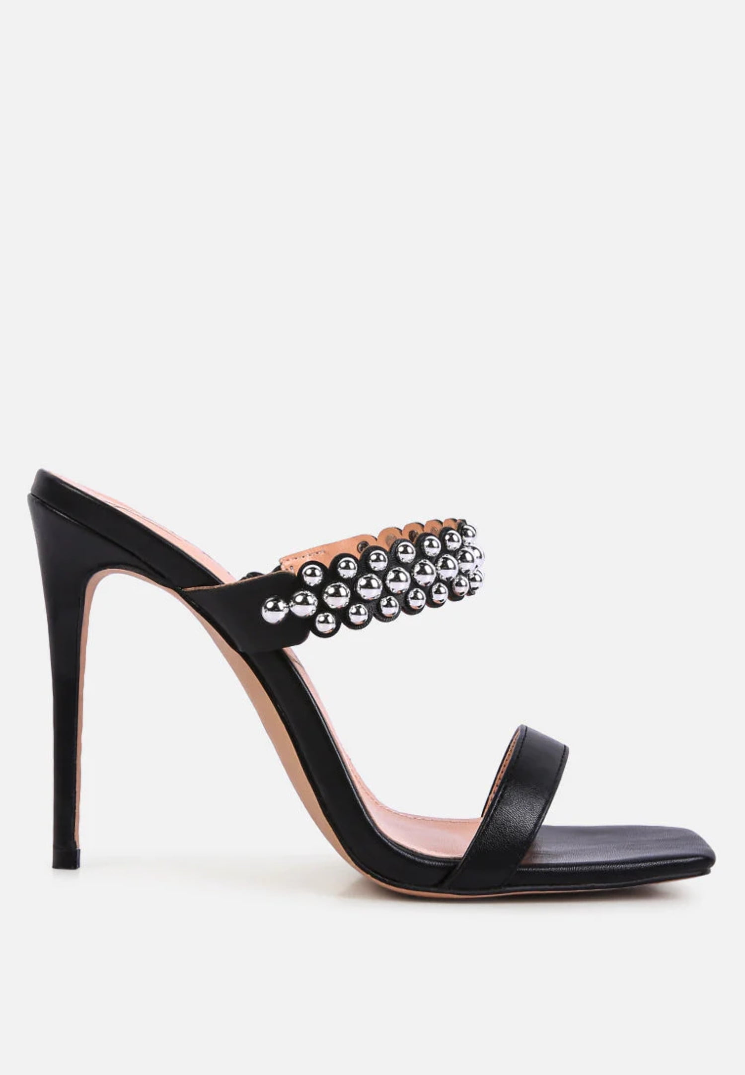 bandy stieletto heel metal stud sandals - Walmart.com