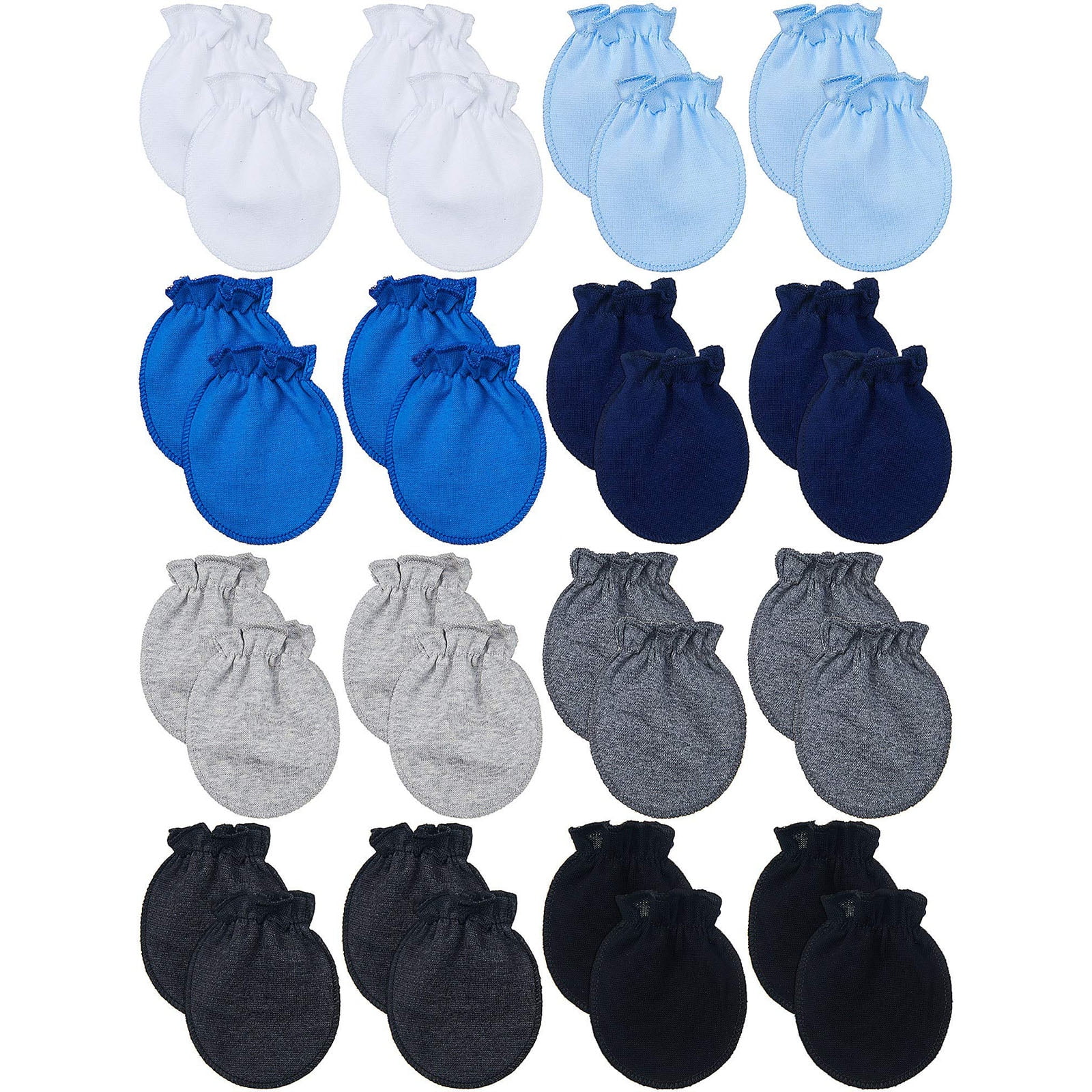 bangyoudaoo 16 Pairs Newborn Baby Cotton Mittens No Scratch Gloves ...