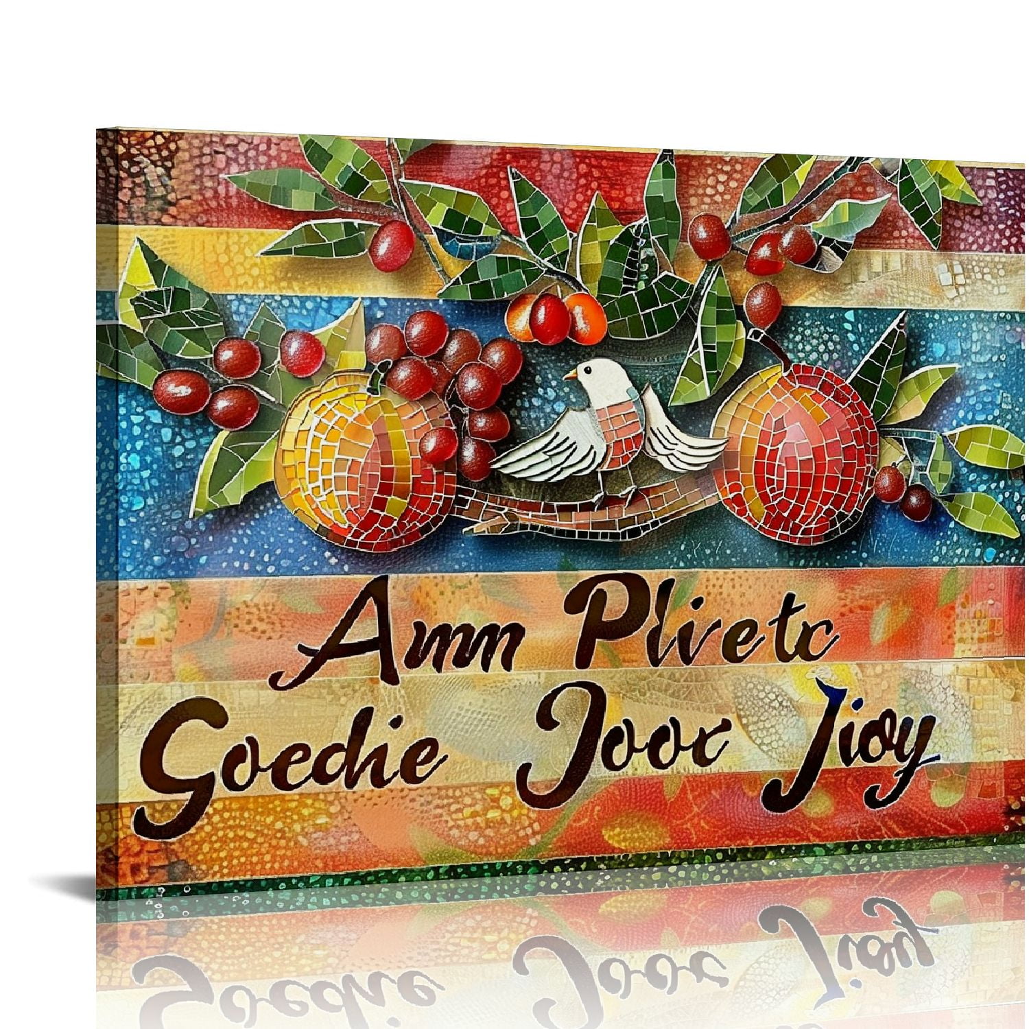 banonaty Fruit Of The Spirit Wall Art Christian Fruits Pictures Wall ...