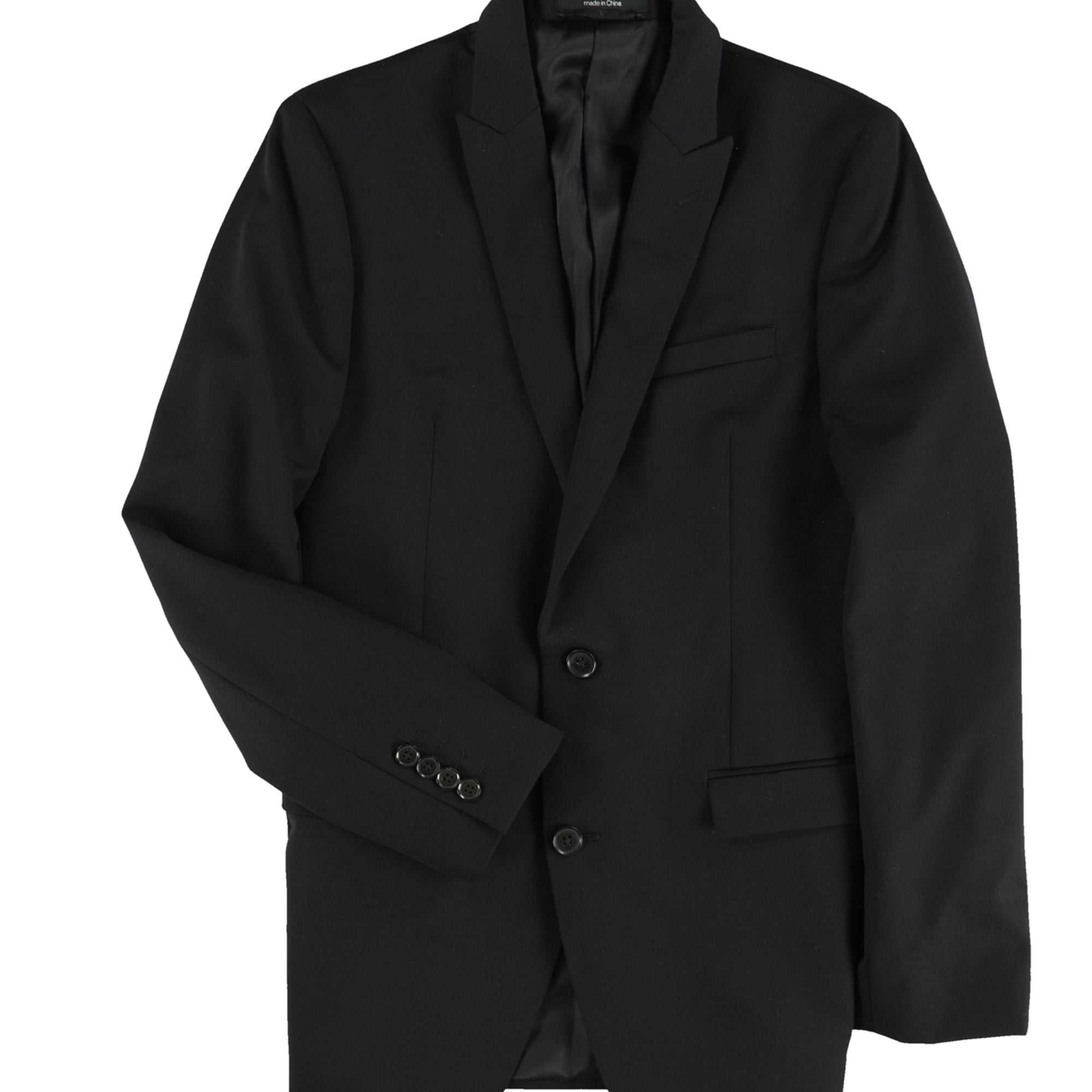bar III Mens Professional Two Button Blazer Jacket, Black, 36 Short ...