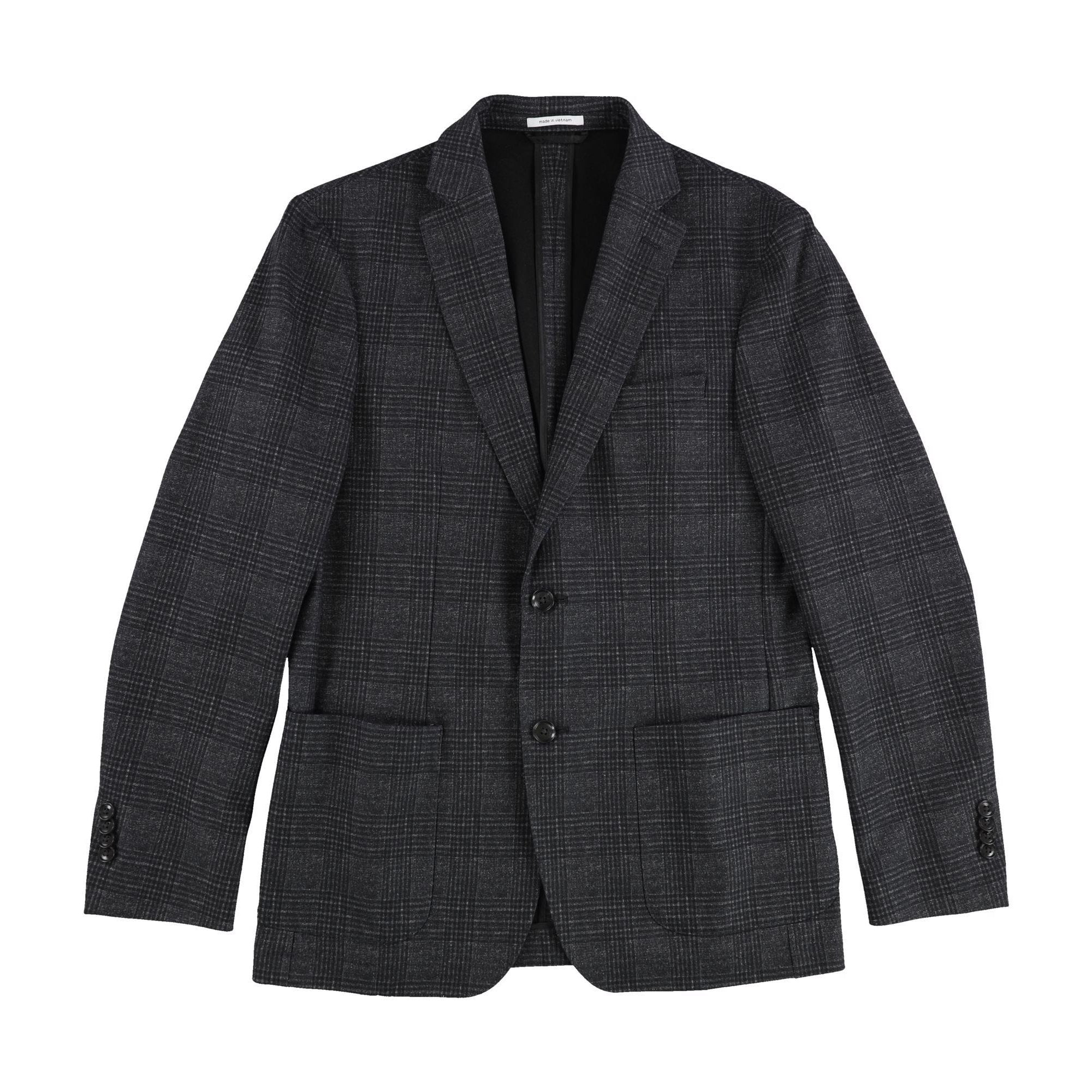 bar III Mens Slim Fit Plaid Two Button Blazer Jacket, Grey, 38 Regular ...