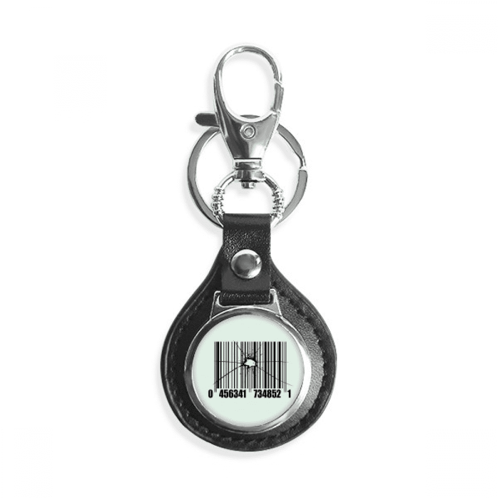 bar code effect fracture art deco fashion key link chain keyholder ...