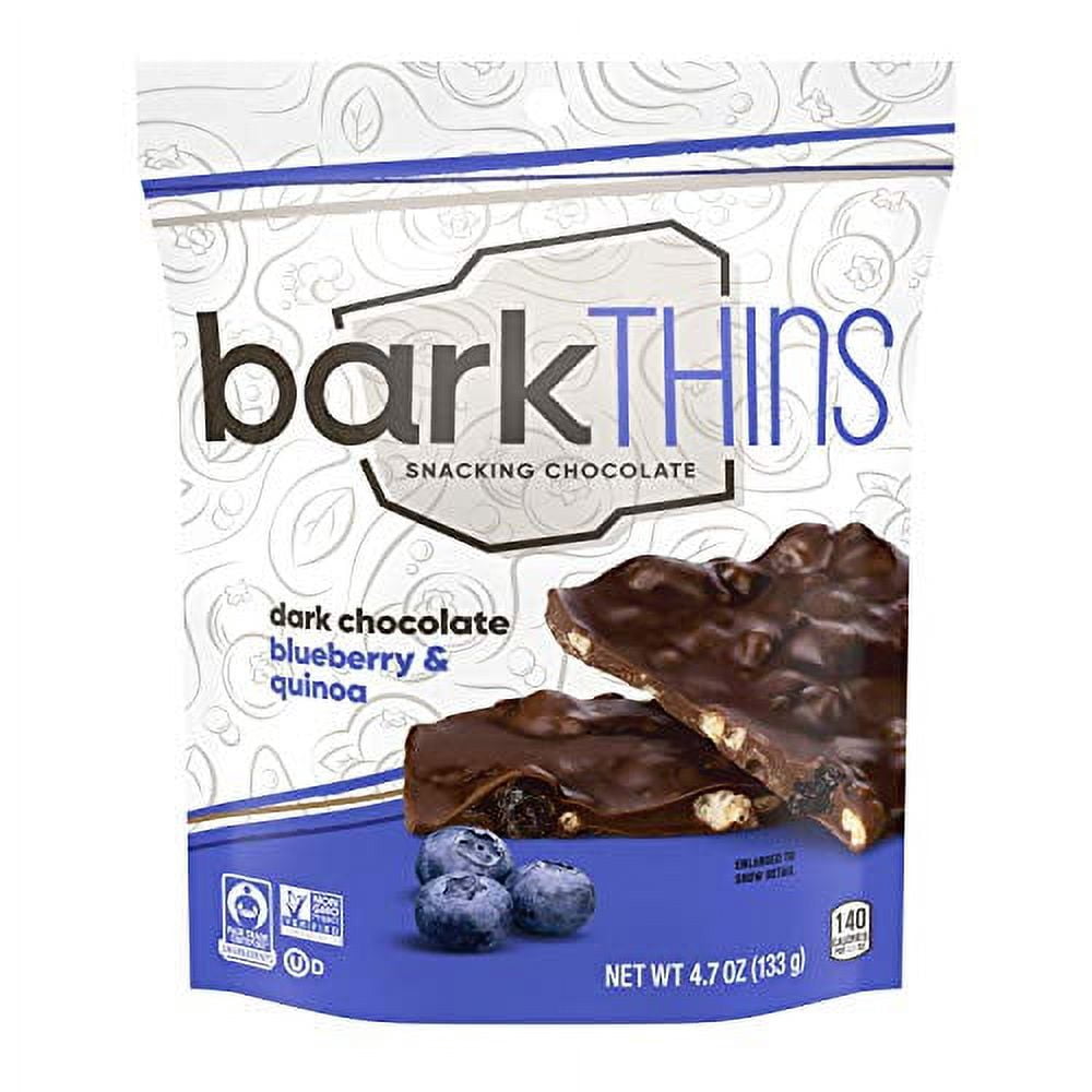 barkTHINS Dark Chocolate Blueberry with Quinoa Crunch, 4.7 oz - Walmart.com