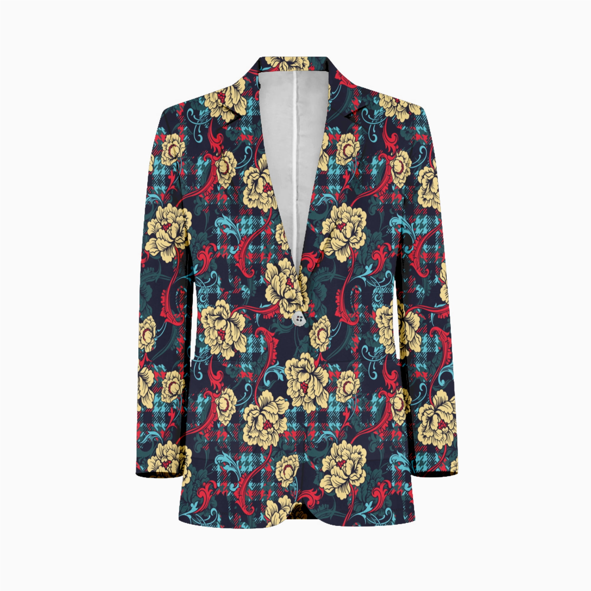 baroque ornament Men's Suit Blazer Casual Party Wear Slim Fit Suit ...