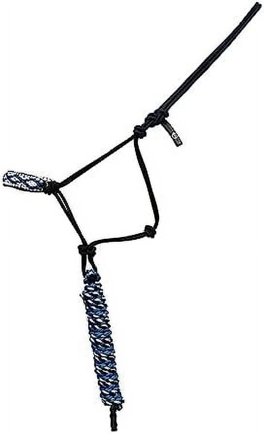 barrel racer western diamond braided paracord nose rope halter w/tri ...