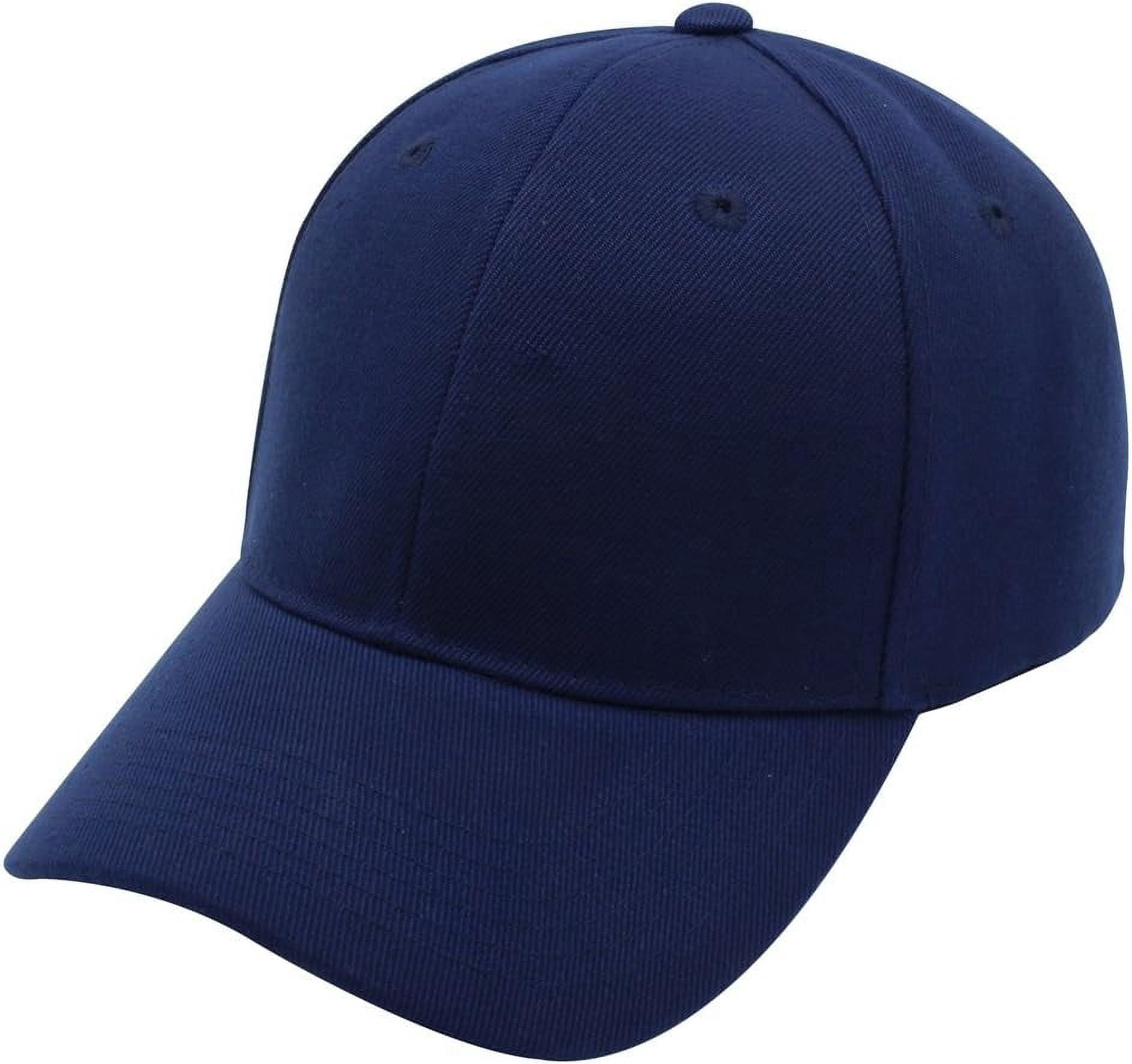 baseball cap men women - classic adjustable plain hat - Walmart.com