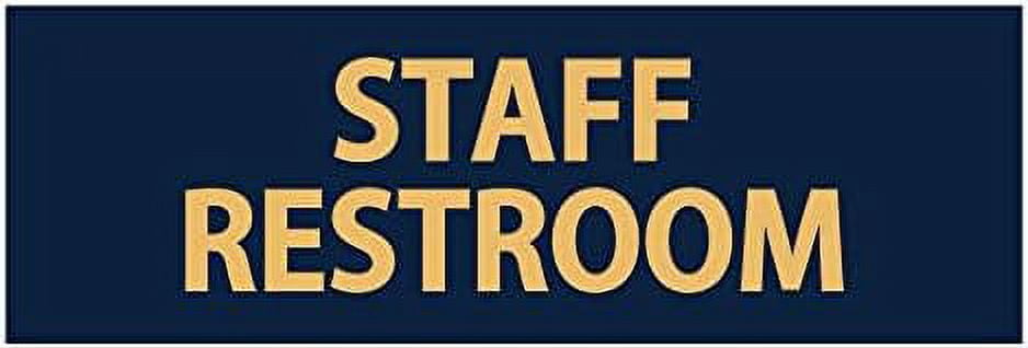 basic staff restroom (navy blue/gold) - medium - Walmart.com