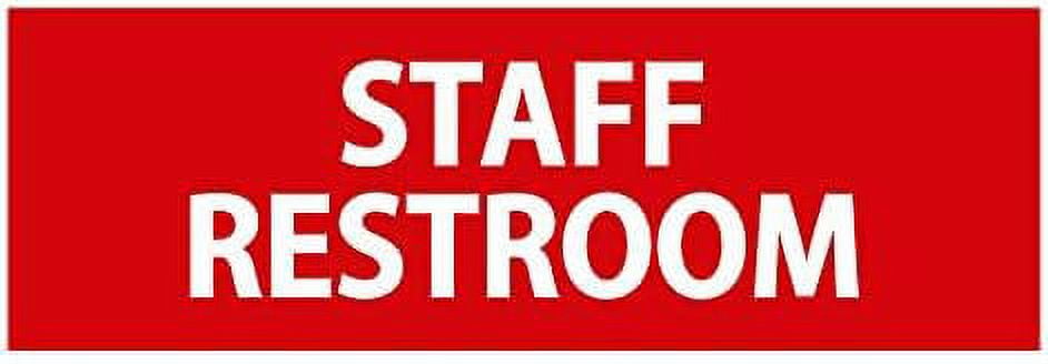 basic staff restroom (red) - small - Walmart.com