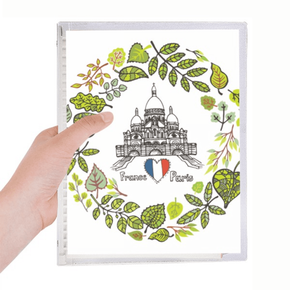 basilique paris france illustration notebook loose diary refillable ...