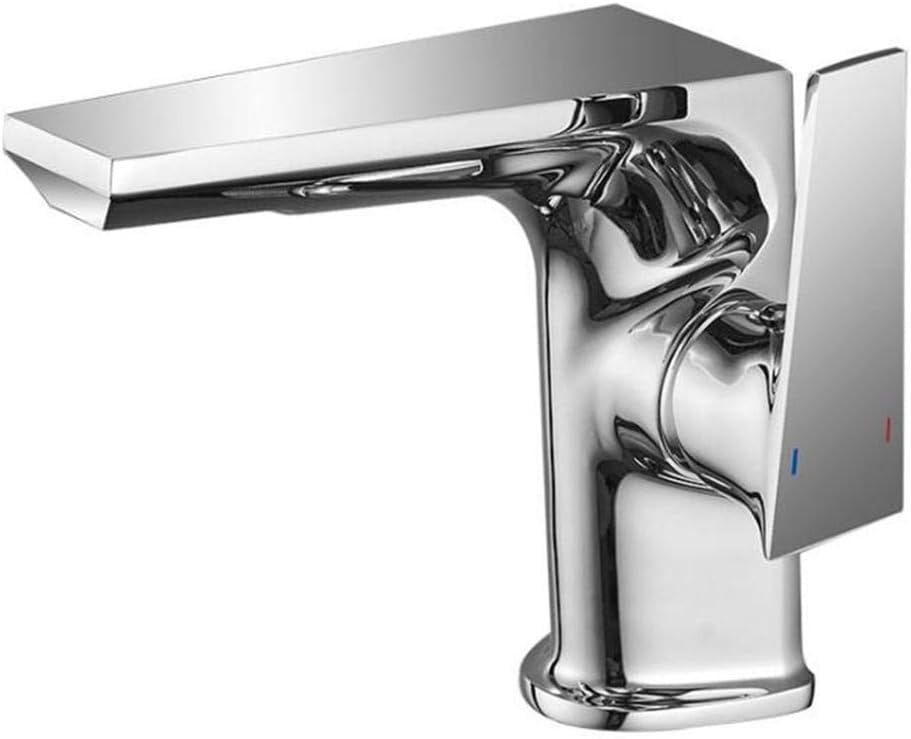 basin mixer tap waterfall bathroom sink taps Brass single hole bathroom ...