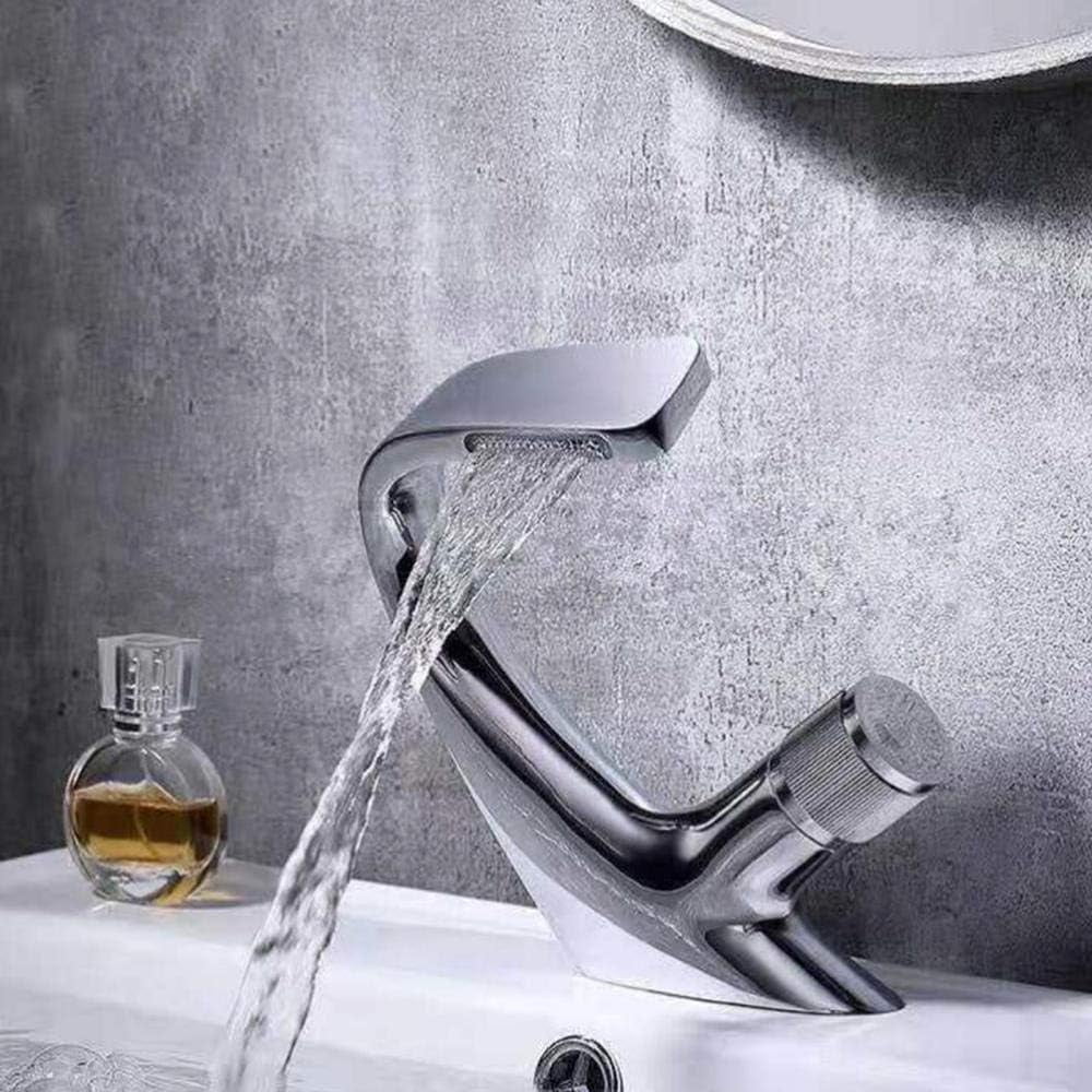 basin mixer tap waterfall bathroom sink taps Hot and cold brass ...