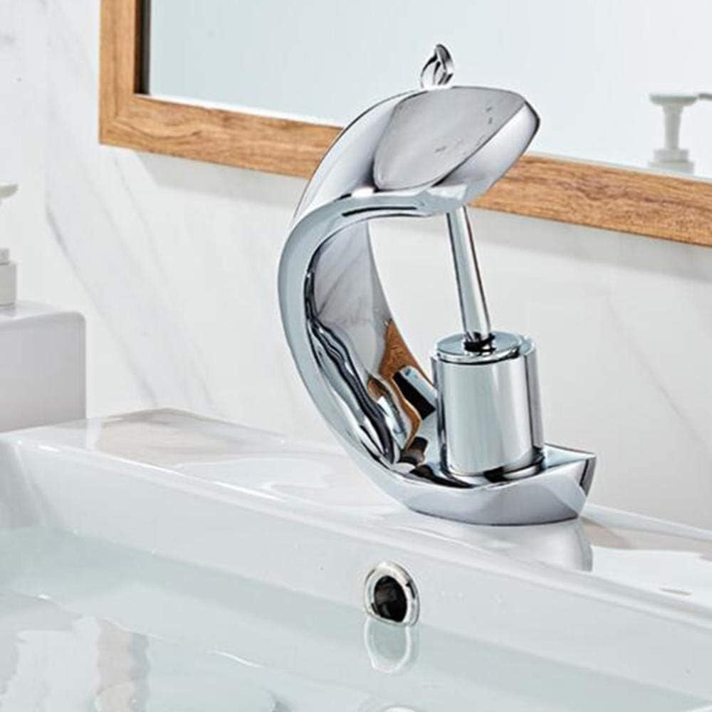 basin mixer tap waterfall bathroom sink taps Hot and cold water single ...