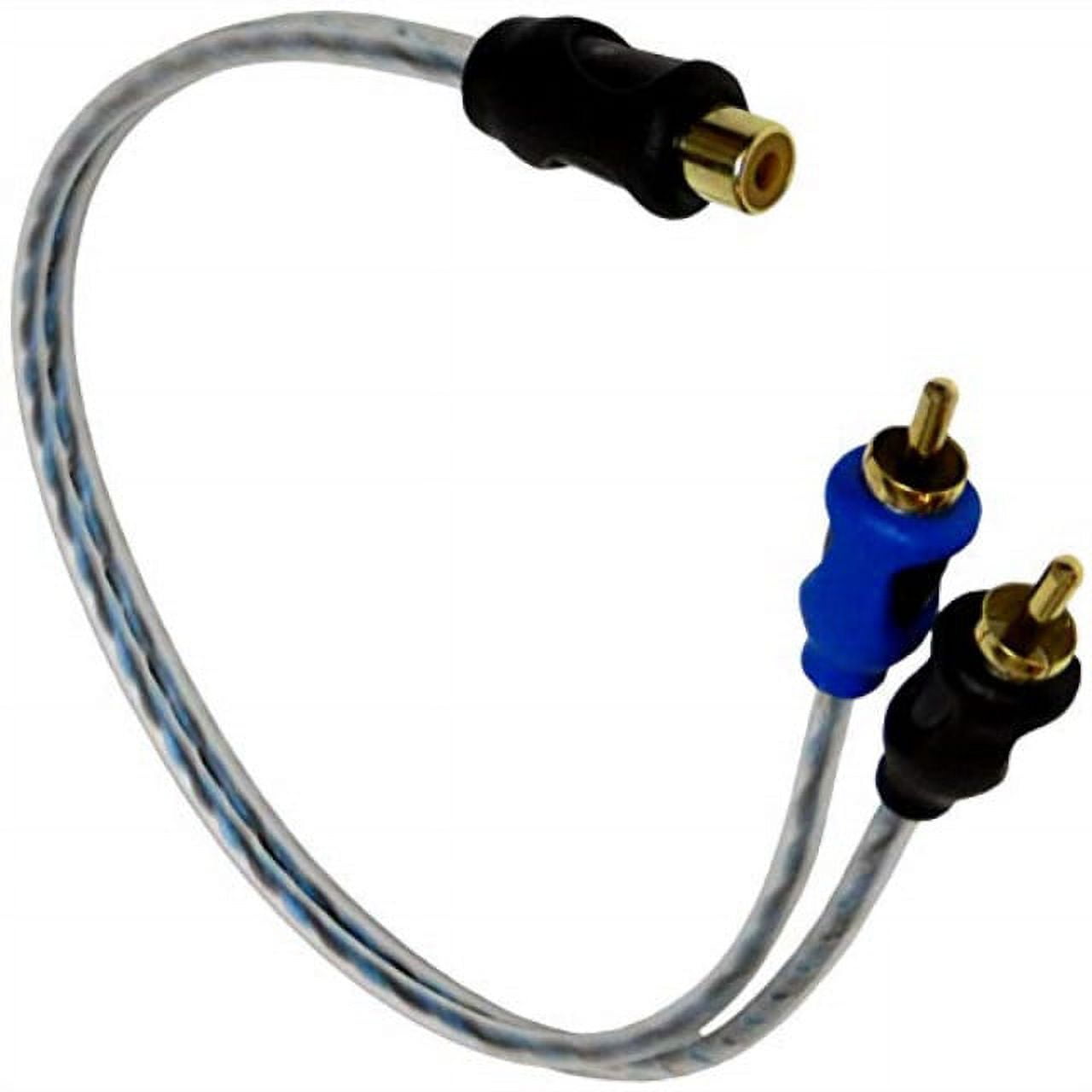 bass rockers rca y-splitter cable (1 female to 2 male) - crc2m1f ...