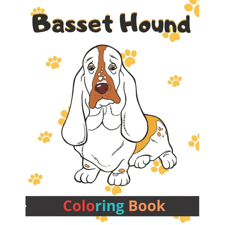 puppy basset hound coloring pages