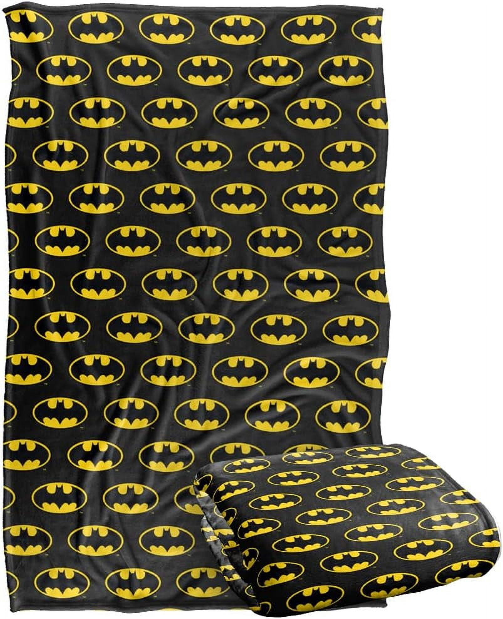 bat man Classic Bat Shield Logo Pattern Silky Touch Soft Throw Blanket ...