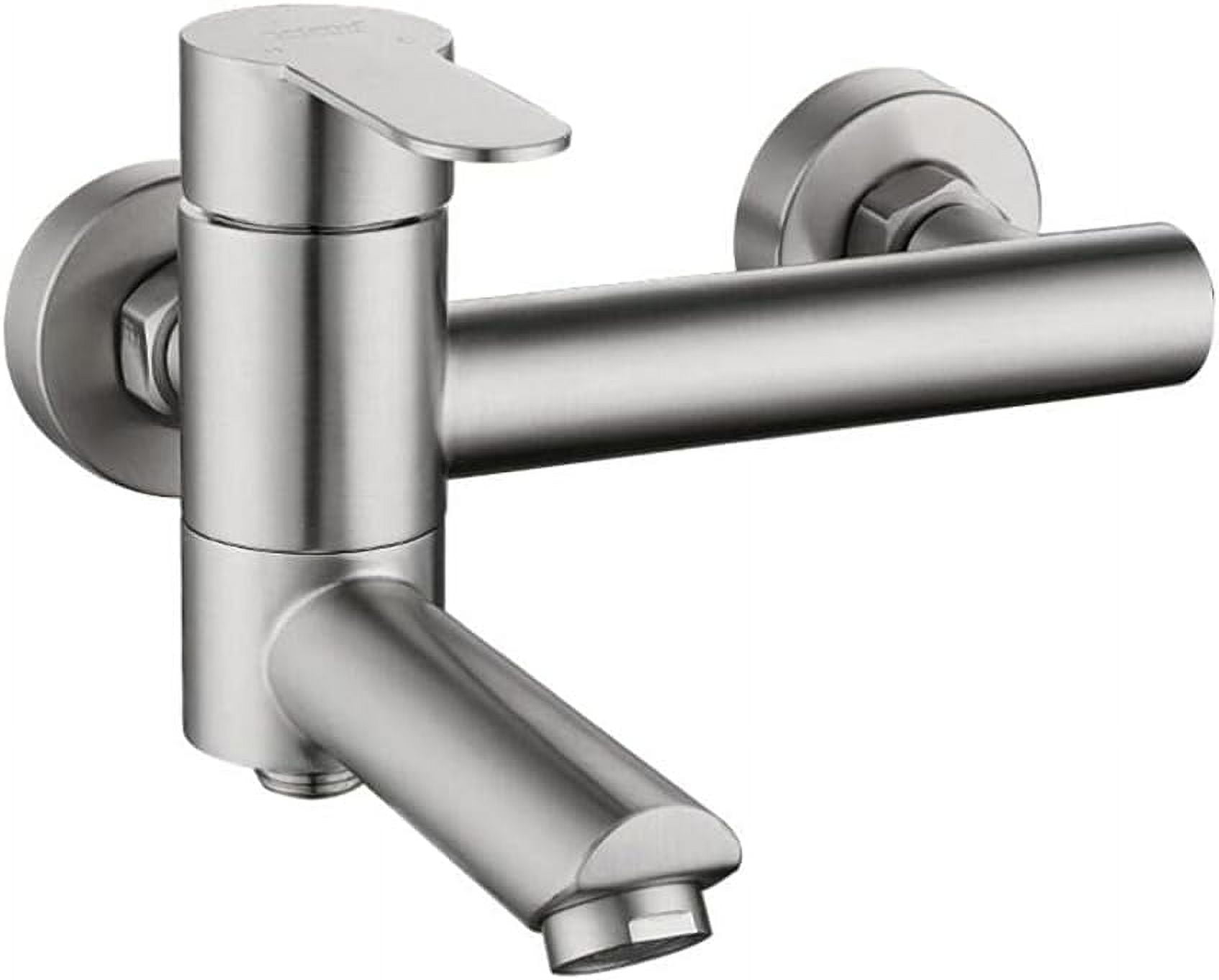 bathtub faucet Wall Mounted Stainless Steel Shower Faucet Cold and Hot ...
