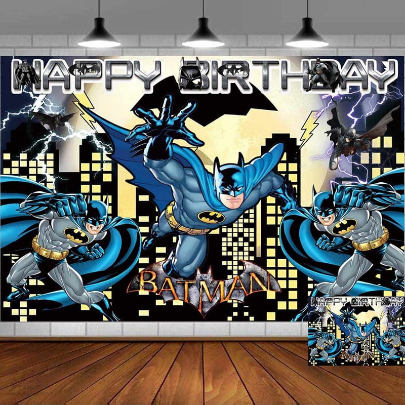 batman Backdrop Banner Party Supplies Poster Movie Theme Background for ...