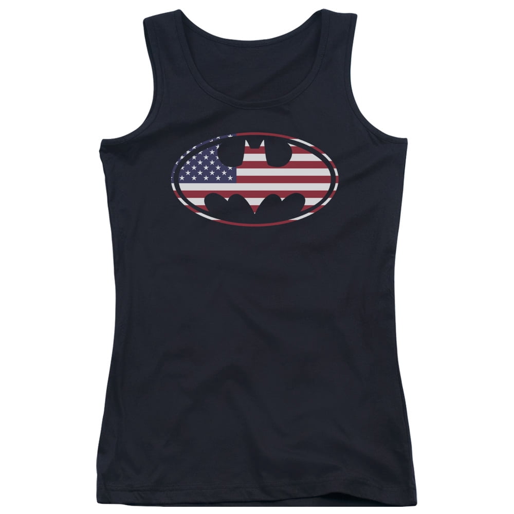 batman american flag logo women's tank top - Walmart.com