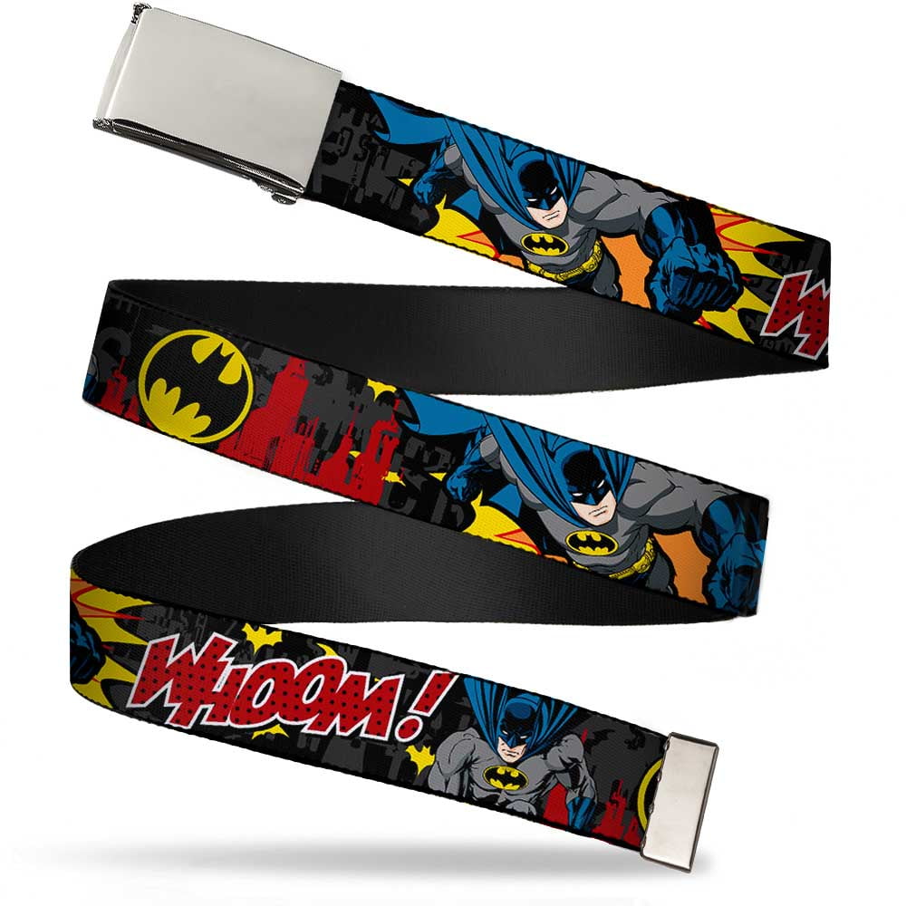 DC Comics Belt, Flip Web Belt Batman In Action Whoom Red Skyline, 1.5 ...