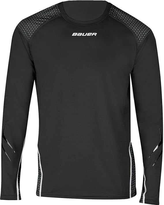 bauer youth ng premium grip crew long sleeve hockey shirt - Walmart.com