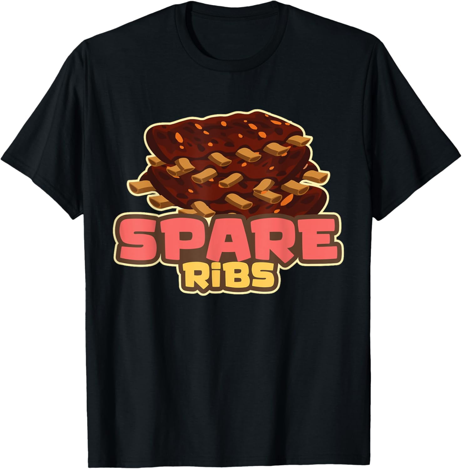 bbq spare ribs barbecue grill smoker meat pork ribs grilling T-Shirt ...