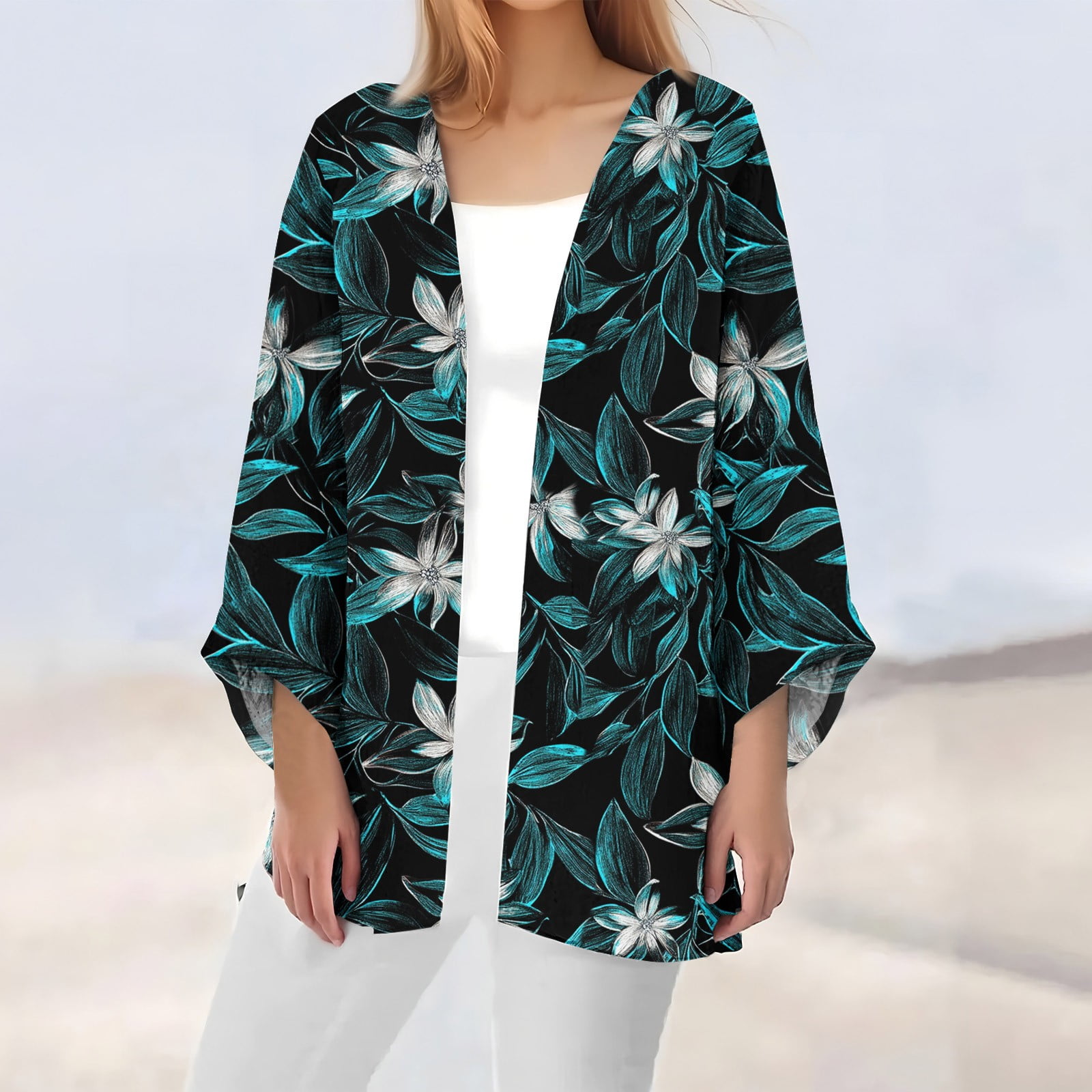bbyeadc Cardigan for Women 3/4 Sleeve Summer Shrugs for Women ...